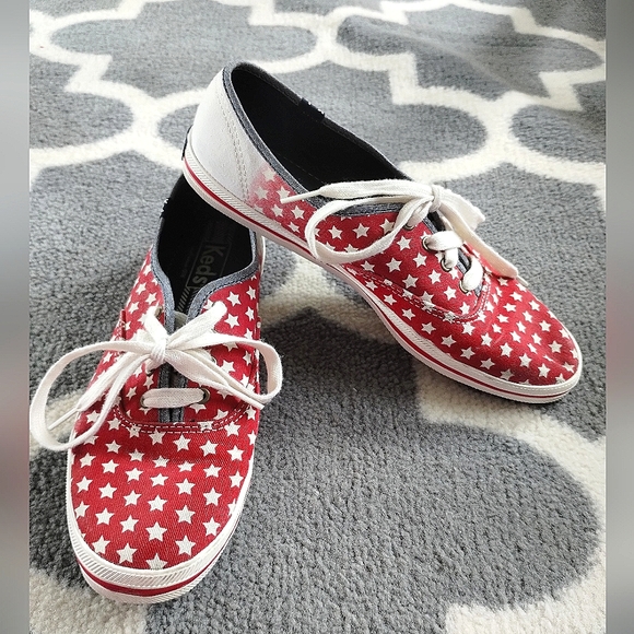 Keds | Shoes | Keds Champion Americana Red White Stars Sneakers | Poshmark